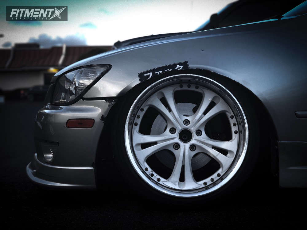 2001 Lexus IS300 with 18x9.5 Weds Cerberus Ii and Achilles 225x35 on ...