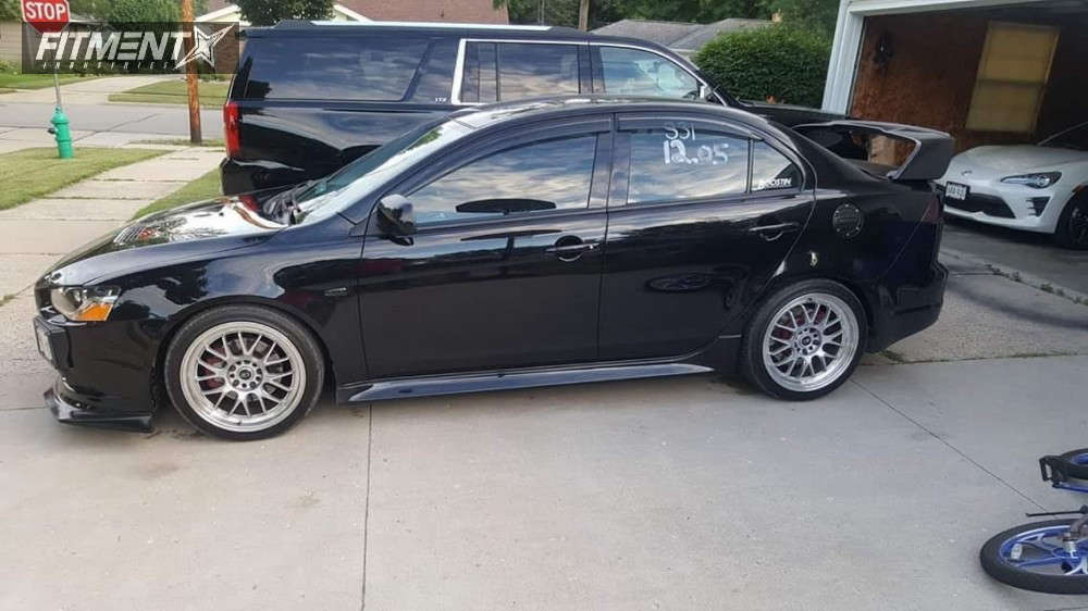 2011 Mitsubishi Lancer with 18x8.5 Rota Mxr and Nitto 235x40 on ...