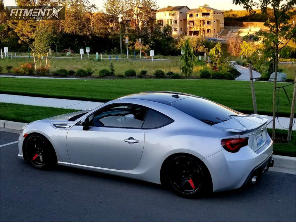 2013 Subaru BRZ with 18x9.5 Varrstoen Es2 and Barum 225x40 on Coilovers | 433797 | Fitment ...