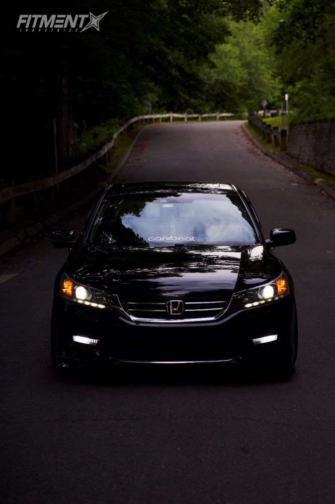 2013 Honda Accord with 19x9.5 Work Emotion Cr Kiwami and Bridgestone 245x40 on Coilovers ...