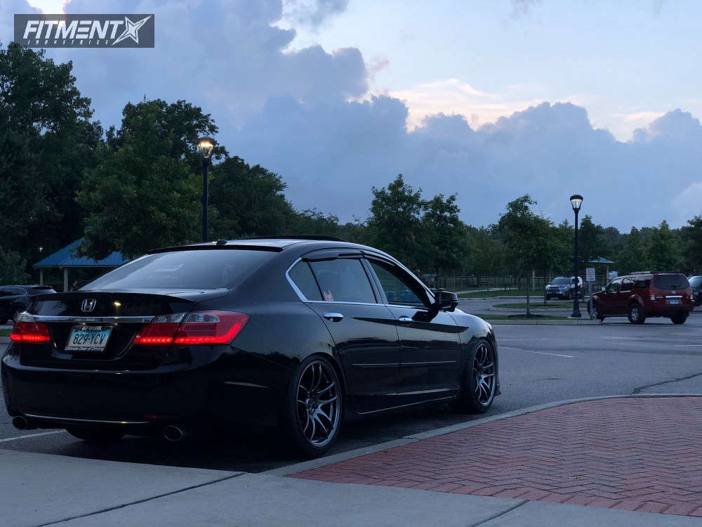 2013 Honda Accord with 19x9.5 Work Emotion Cr Kiwami and Bridgestone 245x40 on Coilovers ...