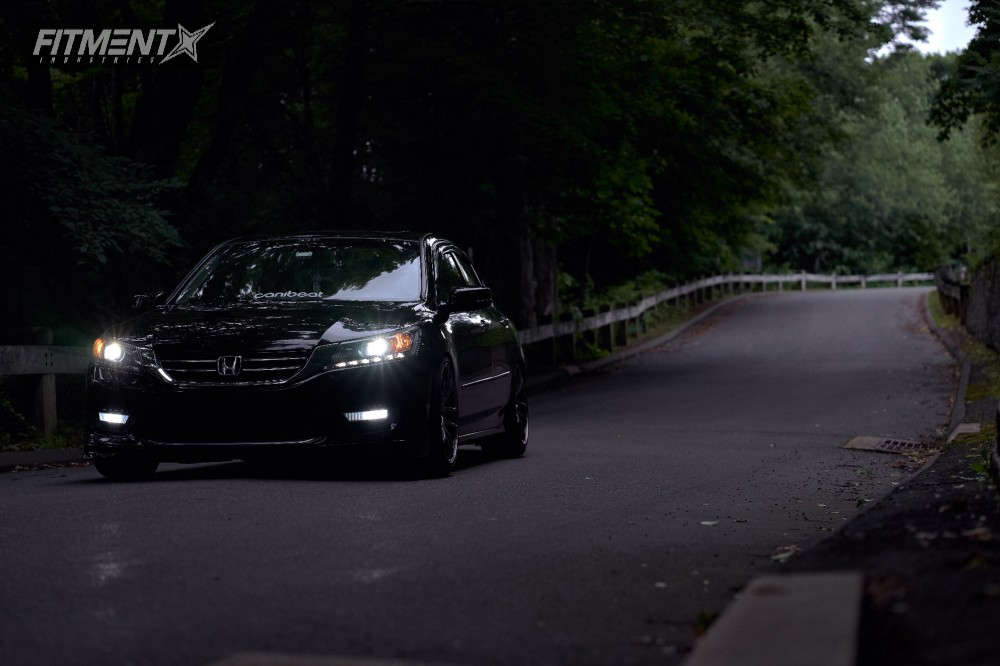 2013 Honda Accord with 19x9.5 Work Emotion Cr Kiwami and Bridgestone 245x40 on Coilovers ...