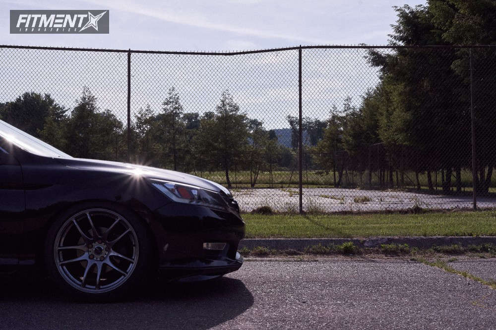 2013 Honda Accord with 19x9.5 Work Emotion Cr Kiwami and Bridgestone 245x40 on Coilovers ...