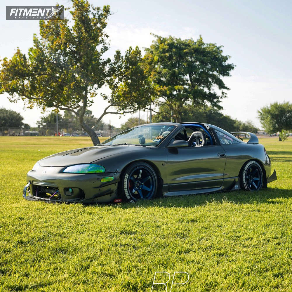1998 Mitsubishi Eclipse GS with 17x9.5 Rays Engineering and Bridgestone ...