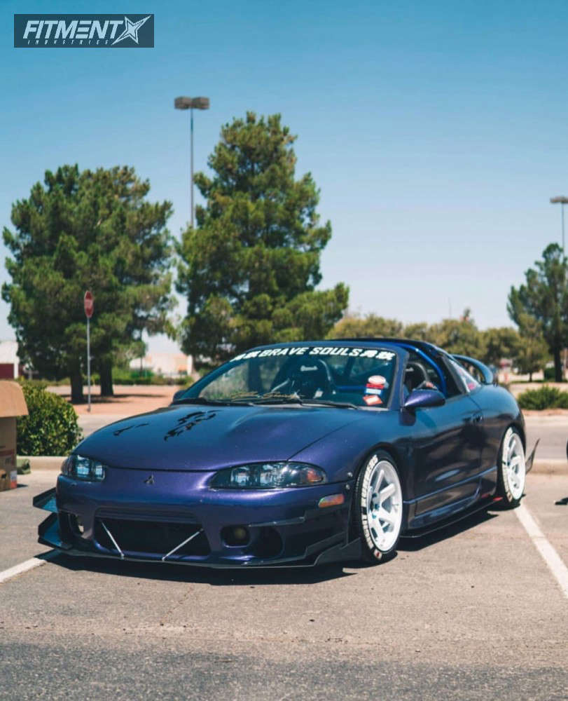 1998 Mitsubishi Eclipse GS with 17x9.5 Rays Engineering and Bridgestone ...