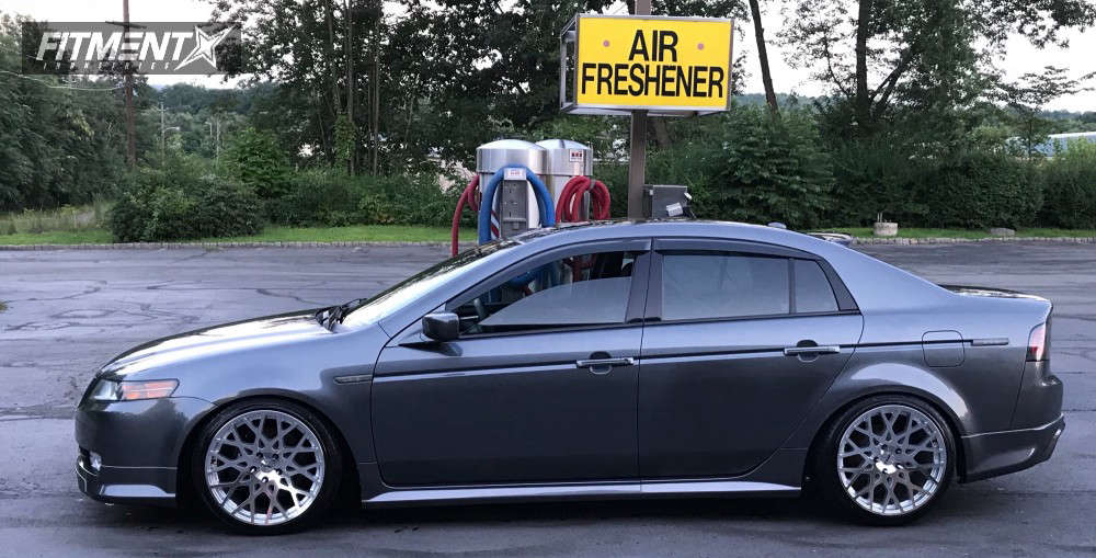 2005 Acura TL with 18x9.5 TSW Vale and Nankang 225x40 on Coilovers ...