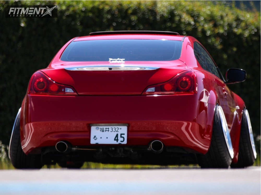 2008 INFINITI G37 with 18x12 Work Meister and Nitto 225x40 on Coilovers ...