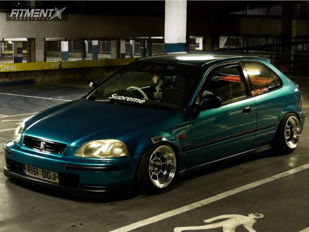 1997 Honda Civic with 15x9 Rota Bm8 and Nankang 195x45 on Coilovers ...