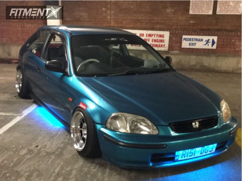 1997 Honda Civic with 15x9 Rota Bm8 and Nankang 195x45 on Coilovers ...