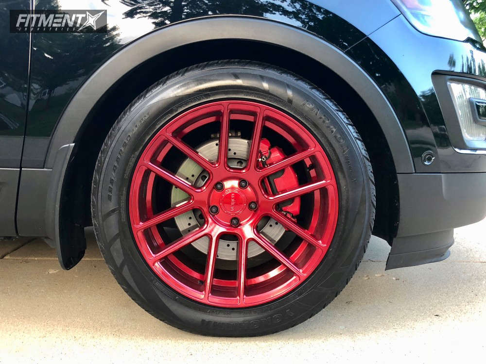 2016 Ford Explorer with 20x10.5 Velgen Vmb6 and Yokohama 295x45 on ...