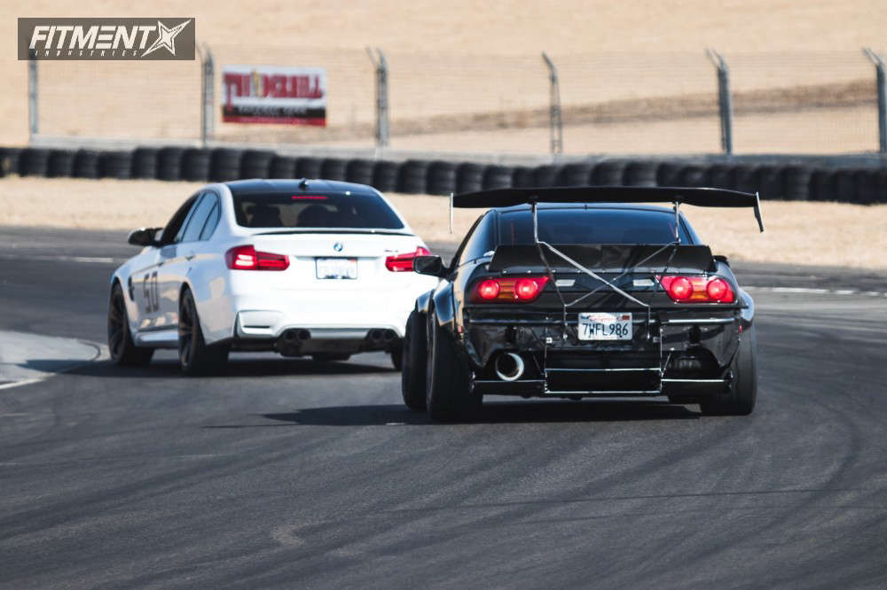 1989 Nissan 240SX with 18x11 Enkei RS05-RR and Falken 265x45 on ...