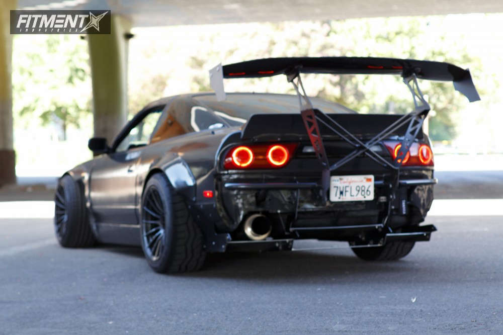 1989 Nissan 240SX with 18x11 Enkei RS05-RR and Falken 265x45 on ...