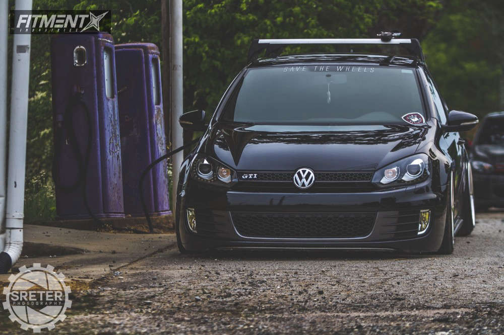 2012 Volkswagen GTI Base with 18x8.5 Work Equip E05 and Achilles 205x40 ...
