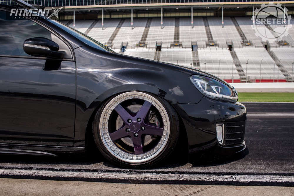 2012 Volkswagen GTI Base with 18x8.5 Work Equip E05 and Achilles 205x40 ...