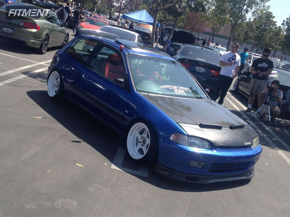 1993 Honda Civic Si 2dr Hatchback with 16x9.5 Regamaster Evo SS and ...