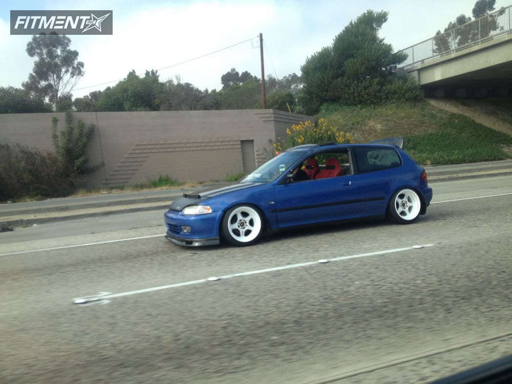 1993 Honda Civic Si 2dr Hatchback with 16x9.5 Regamaster Evo SS and ...