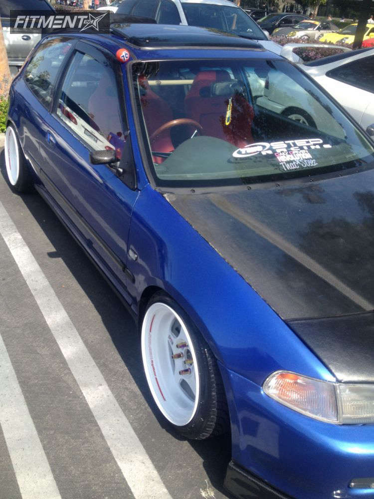 1993 Honda Civic Si 2dr Hatchback with 16x9.5 Regamaster Evo SS and ...