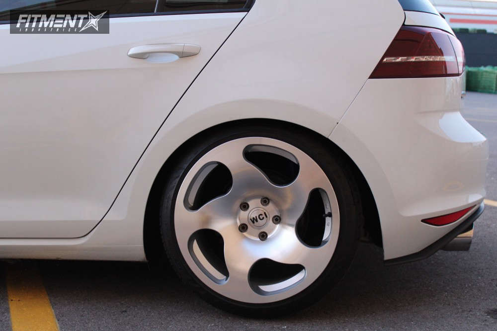 2015 Volkswagen Golf with 18x7.5 WatercooledIND CC10 and BFGoodrich ...