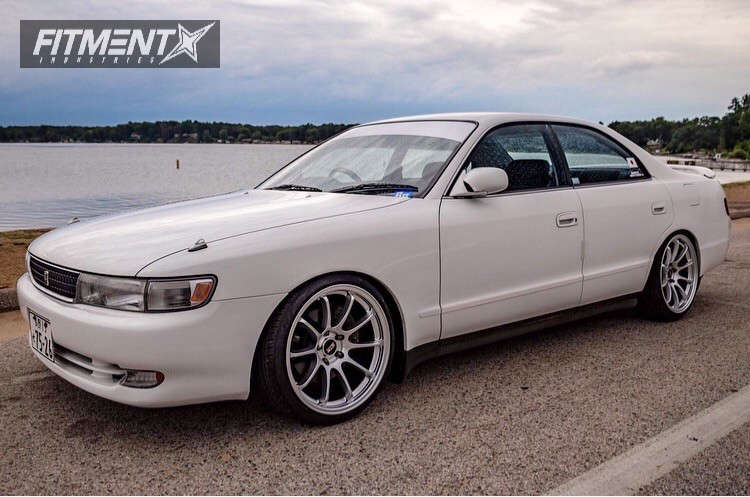 1993 Toyota Chaser with 18x9 STR 901 and Nankang 225x35 on Coilovers ...