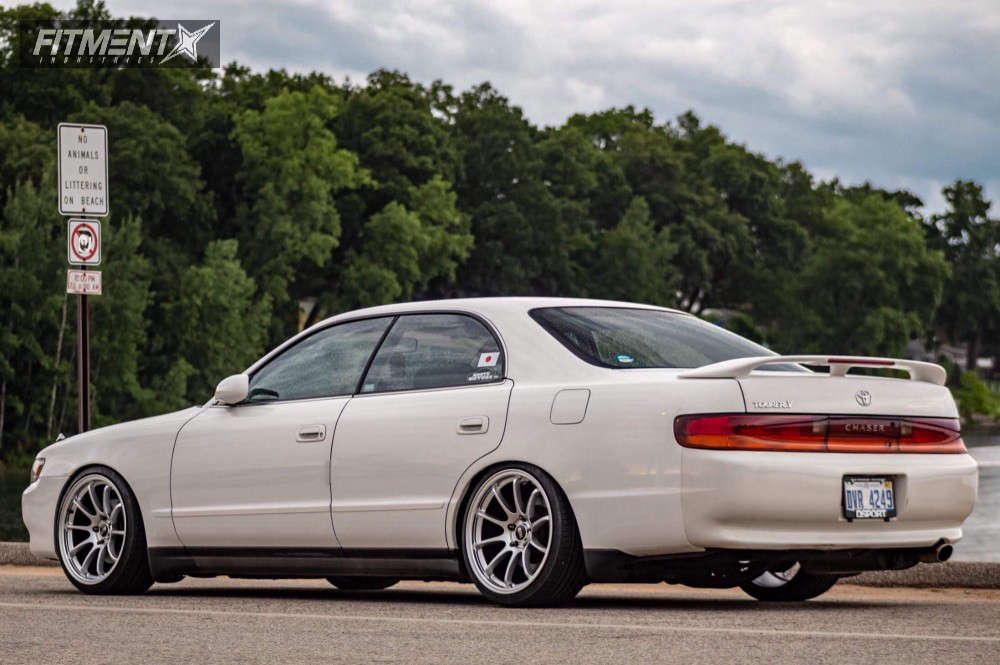 1993 Toyota Chaser with 18x9 STR 901 and Nankang 225x35 on Coilovers ...
