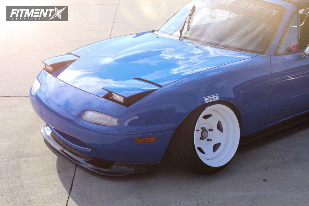 1990 Mazda Miata Base with 15x10 U.S. Drift Star and Federal 195x45 on ...