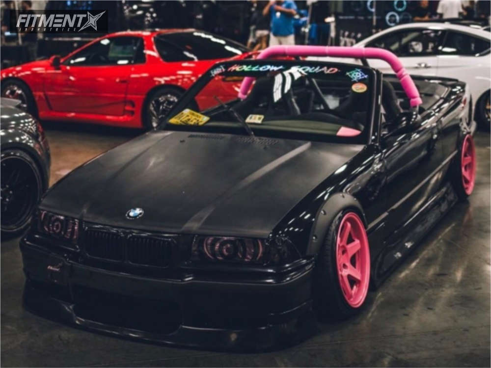 1994 BMW 325Ci with 17x9.5 ESR Sr07 and Lexani 205x40 on Coilovers ...