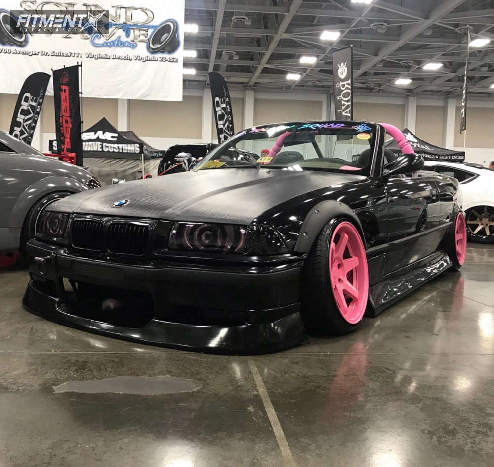 1994 BMW 325Ci with 17x9.5 ESR Sr07 and Lexani 205x40 on Coilovers ...