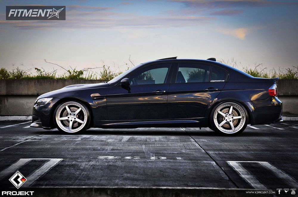 2010 BMW M3 4dr Sedan (4.0L 8cyl 6M) with 20x9 K3 Projekt Projekt 1 and ...