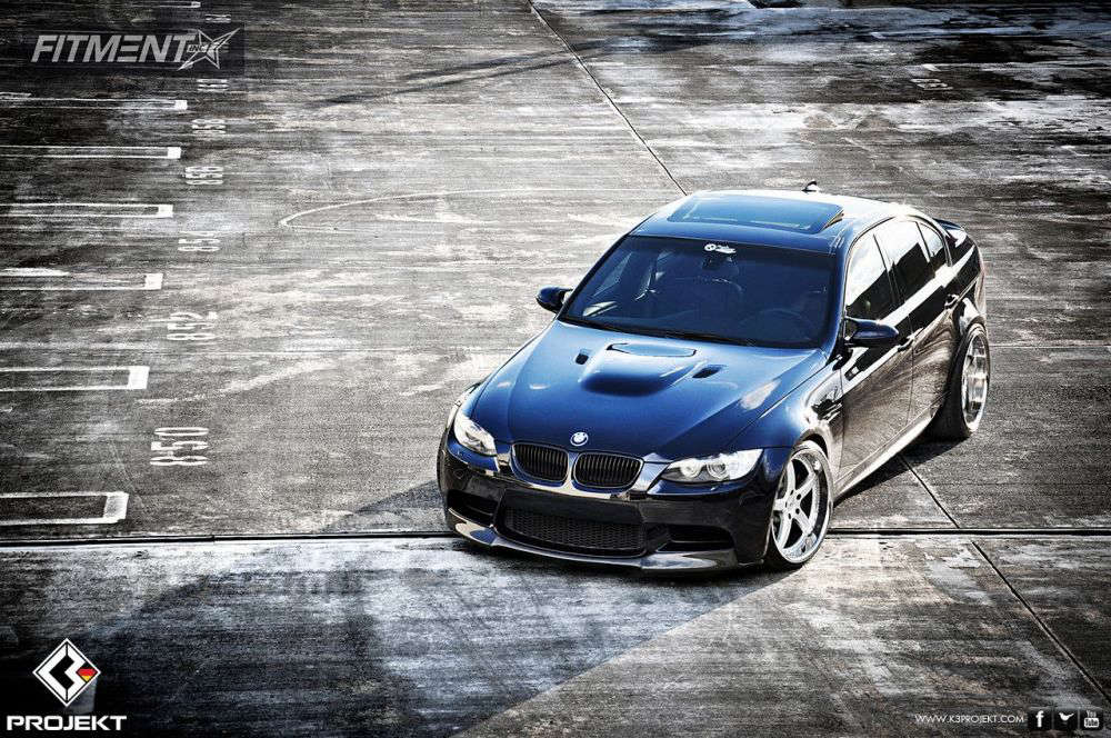 2010 BMW M3 4dr Sedan (4.0L 8cyl 6M) with 20x9 K3 Projekt Projekt 1 and ...