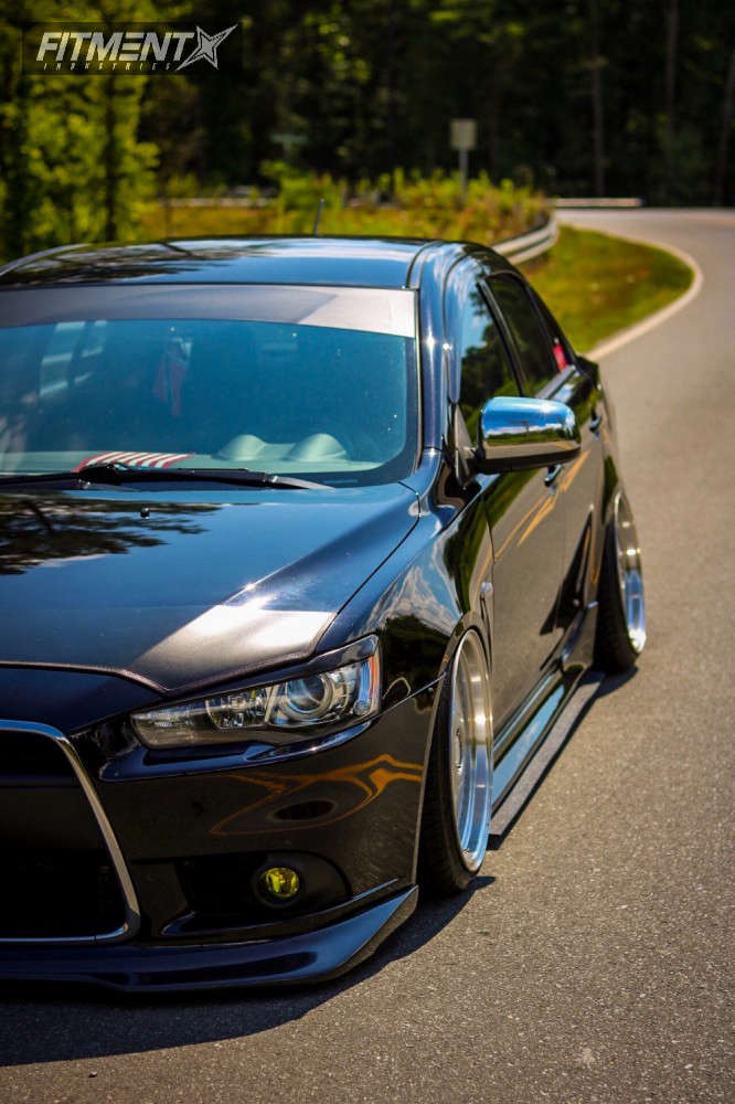2014 Mitsubishi Lancer with 18x9 Avant Garde M240 and Nankang 215x35 on ...