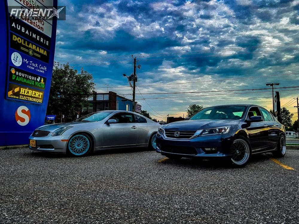 2004 INFINITI G35 with 18x9.5 F1R F23 and Continental 245x35 on ...