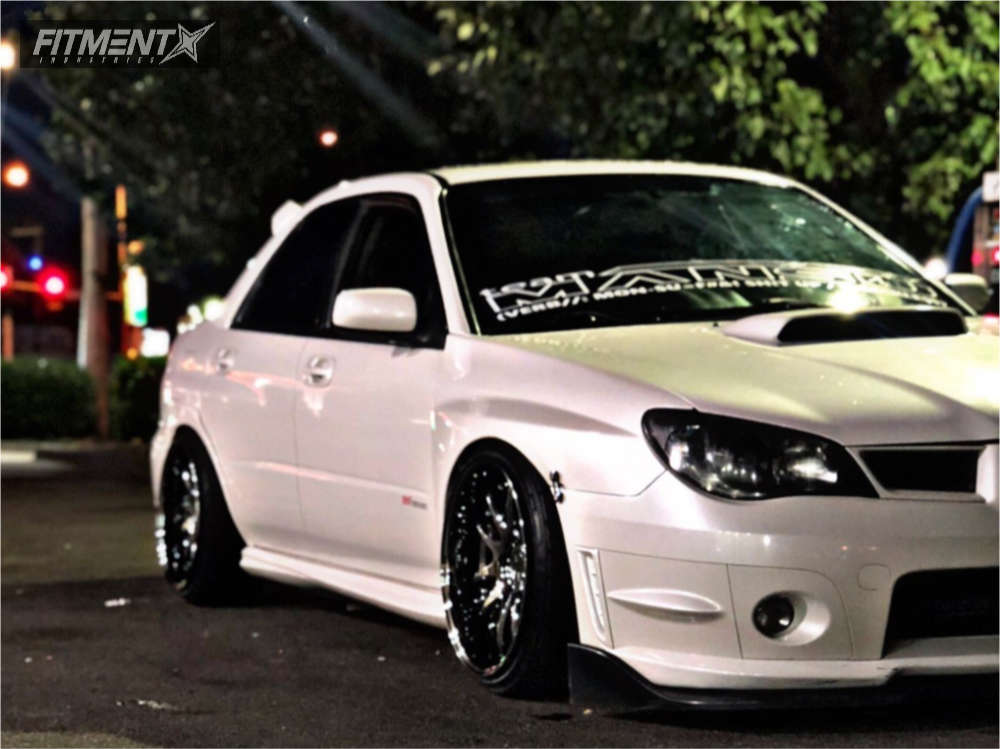 2007 Subaru WRX STI with 18x10.5 Aodhan DS02 and Federal 225x35 on ...