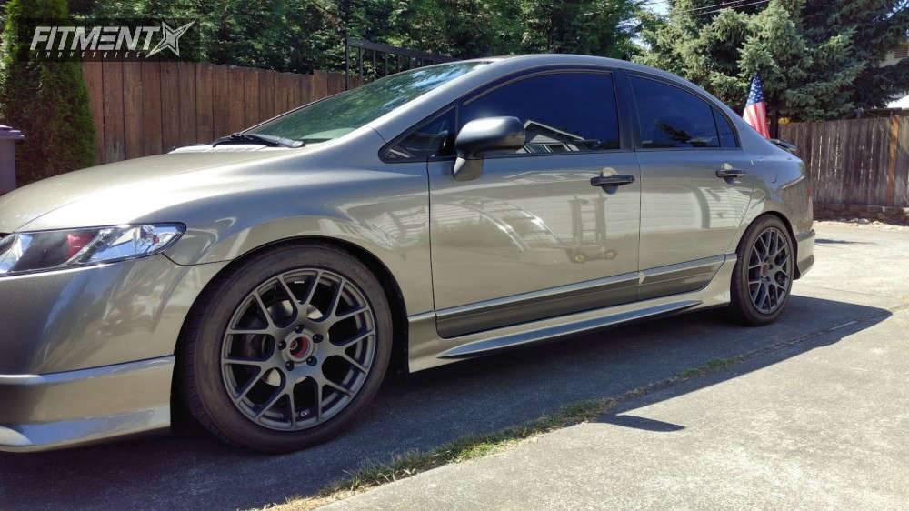 2008 Honda Civic DX with 17x8 TSW Nurburgring and Toyo Tires 225x45 on ...