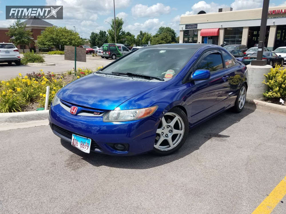 2008 Honda Civic with 17x8 Enkei EVO VIII and Sumitomo 235x45 on ...