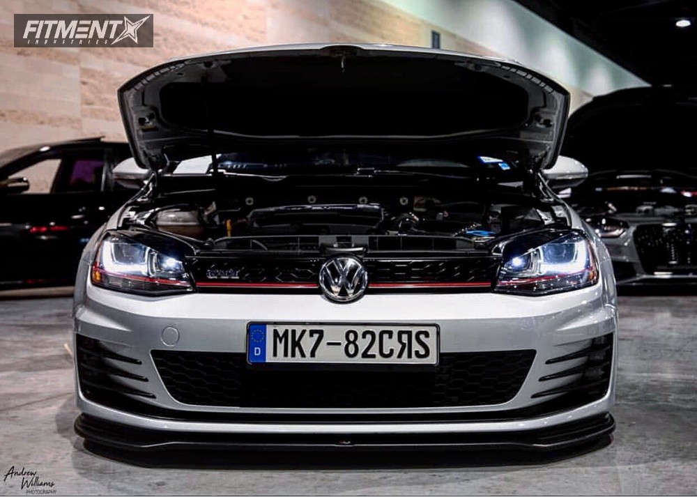 2016 Volkswagen GTI with 18x9 Enkei RPF1 and Firestone 225x35 on Air ...