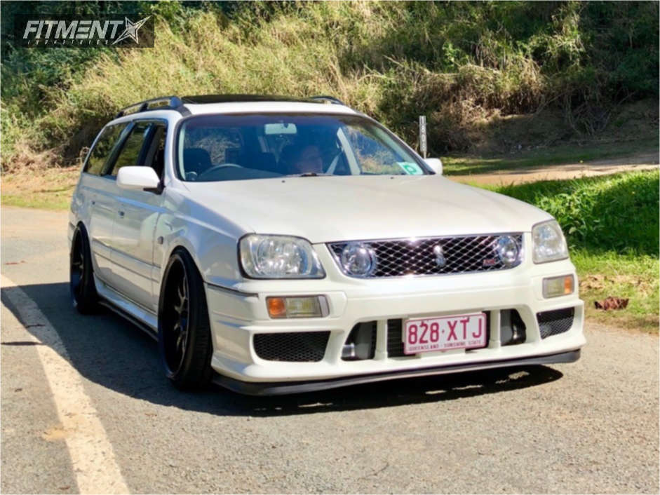 1999 Nissan Stagea with 19x10.5 Work D9r and Nankang 235x35 on ...