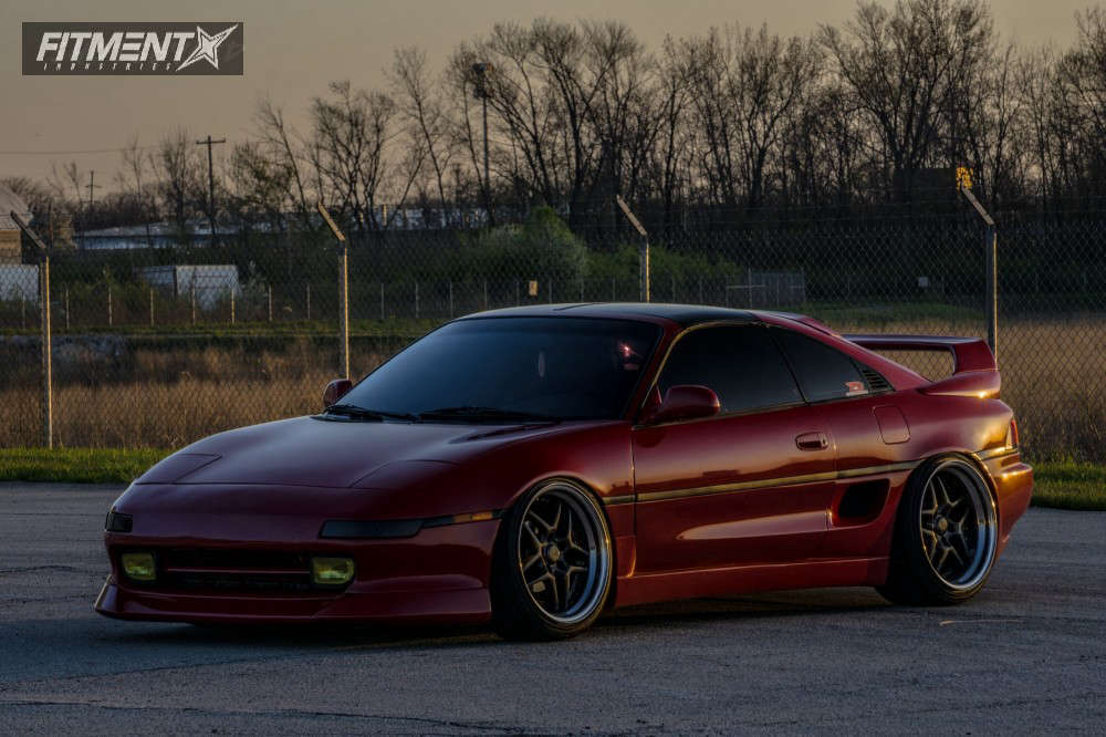 1992 Toyota MR2 with 18x9 Blitz Type 03 and Yokohama 215x35 on ...