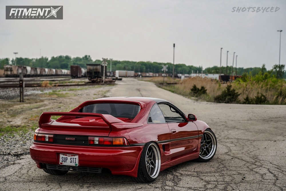 1992 Toyota MR2 with 18x9 Blitz Type 03 and Yokohama 215x35 on ...