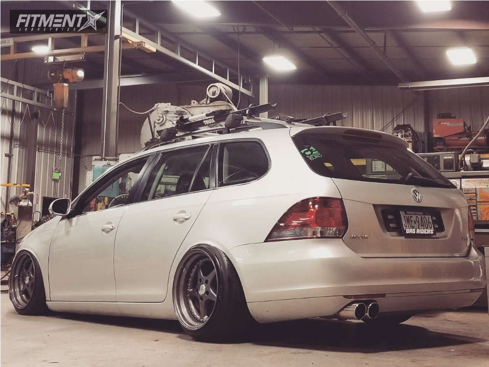 2011 Volkswagen Golf SportWagen with 17x9 OZ Racing Mito and Nankang ...