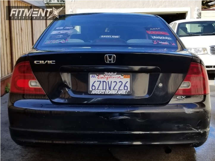 2001 Honda Civic Black Rims