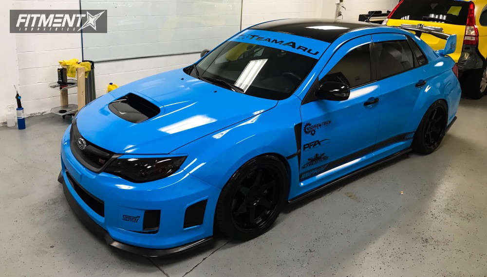 2013 Subaru WRX STI with 18x9.5 Varrstoen Es2 and Nitto 265x35 on ...