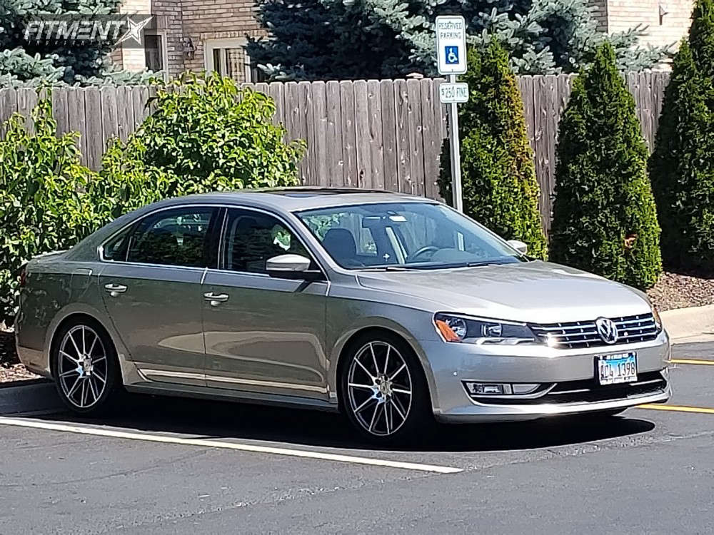 2012 Volkswagen Passat with 19x8.5 Verde Quantum and Achilles 245x40 on ...