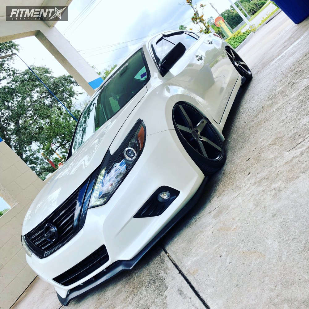 2017 Nissan Altima with 20x8.5 Niche Milan and Nexen 245x35 on Air ...
