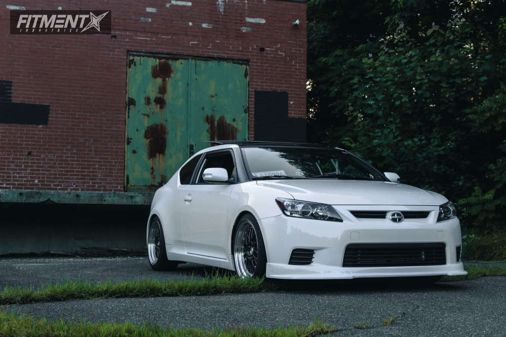 2012 Scion TC Base with 18x8.5 ESR Sr05 and Fuzion 225x40 on Coilovers ...