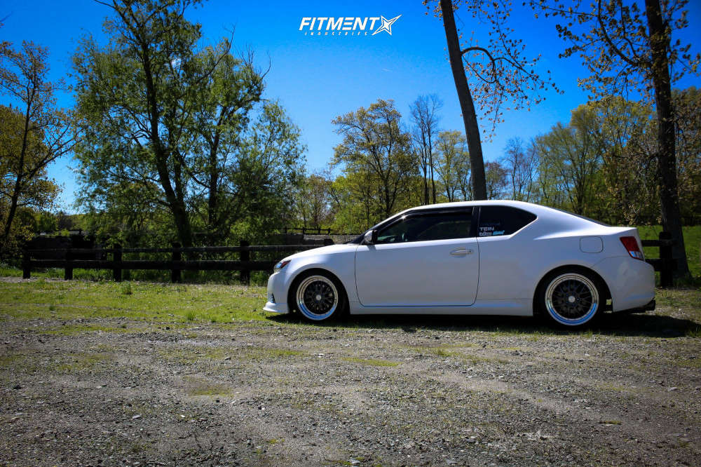 2012 Scion TC Base with 18x8.5 ESR Sr05 and Fuzion 225x40 on Coilovers ...