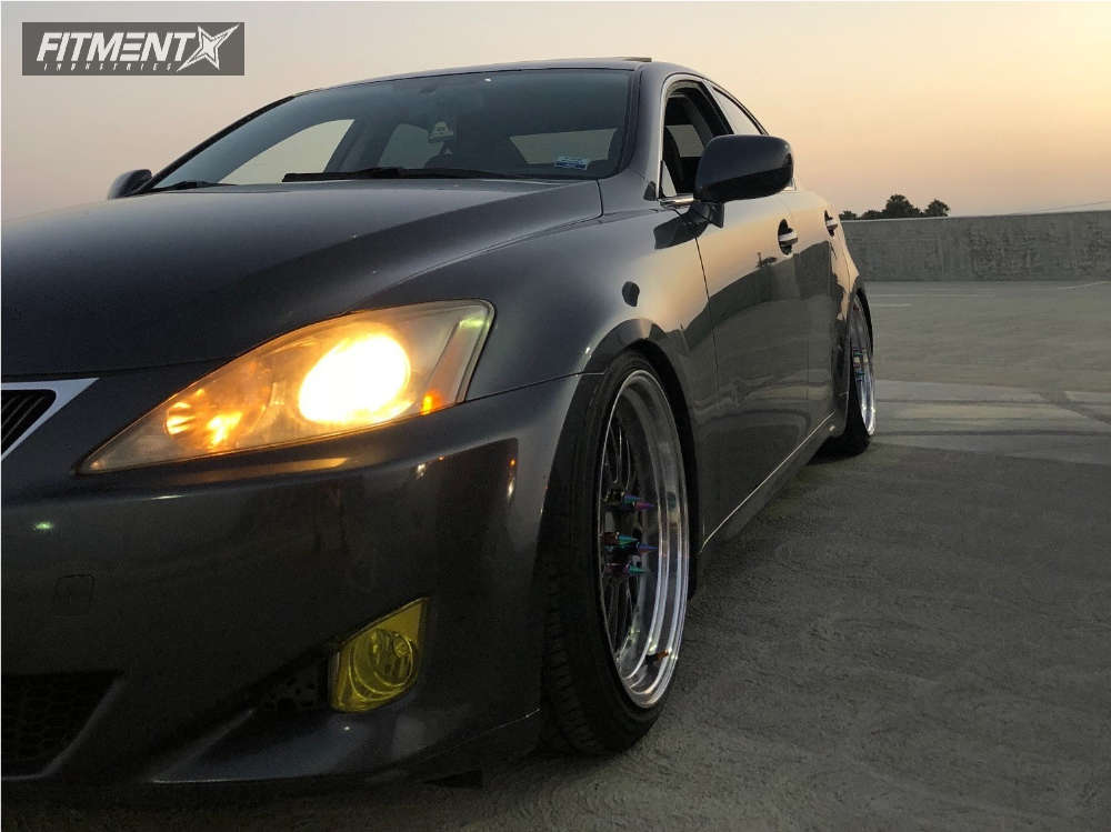2006 Lexus IS250 with 18x9.5 ESR SR05 and Federal 225x40 on Coilovers ...