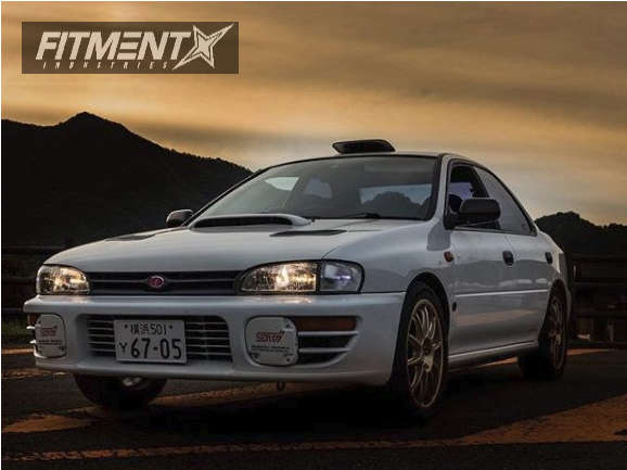 1995 Subaru WRX STI Base with 17x7 OZ Racing Prodrive and BFGoodrich ...