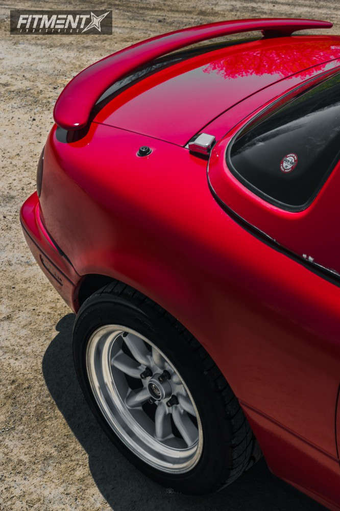 1989 Mazda MX-5 Miata with 15x8 Rota Rkr and Nitto 205x50 on Coilovers ...