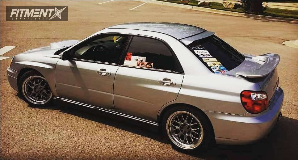 2004 Subaru WRX with 17x8.5 ESR Sr01 and Toyo Tires 215x45 on Coilovers ...