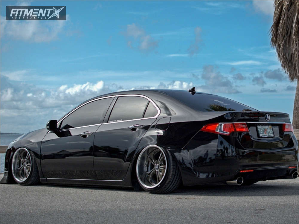 2012 Acura TSX with 18x9.5 Weds Cerberus Ii and Nankang 225x35 on Air ...
